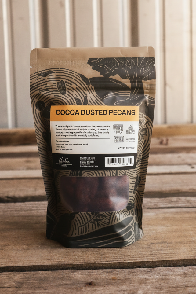 Cocoa Dusted Pecans – Knight Pecan Farms